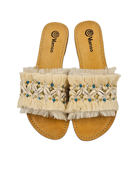 Beach Shell Slide Sandals – Vertigo Shoes